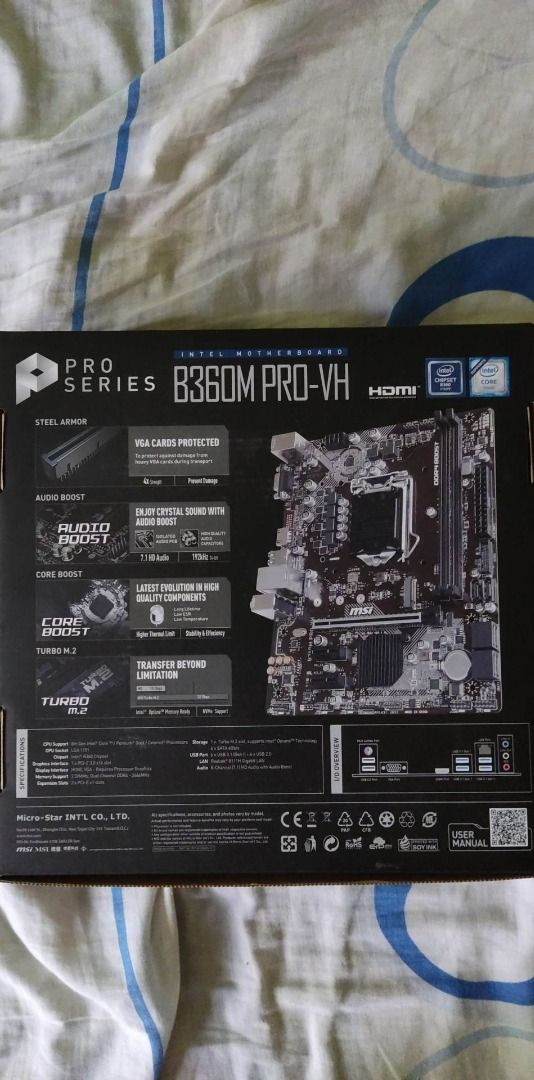 MSI B360m PRO-VH, Computers & Tech, Parts & Accessories, Computer Parts on Carousell