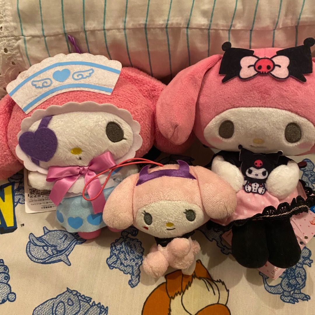Sanrio My Melody Bundle Mascot Plushies, Hobbies & Toys, Memorabilia ...