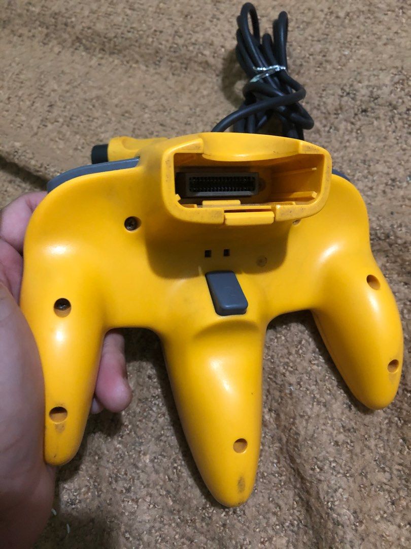 N64 yellow variant controller, Video Gaming, Gaming Accessories ...