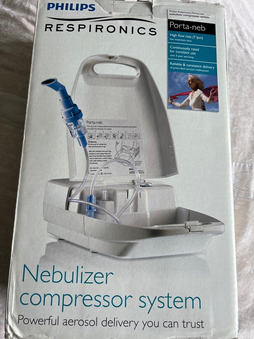 Nebulizer Compressor System (Philips Respironics), Health & Nutrition ...