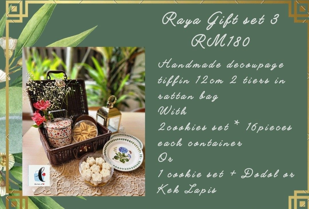 New Hampers with Tiffins & Kuih Raya, Food & Drinks, Gift Baskets ...