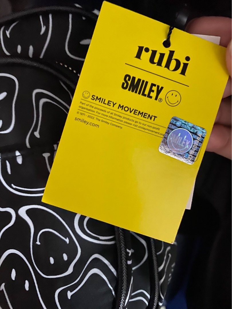 ORIGINAL AUTHENTIC 100% TAS RUBI SLING BAG BLACK SMILE, Fesyen Wanita ...