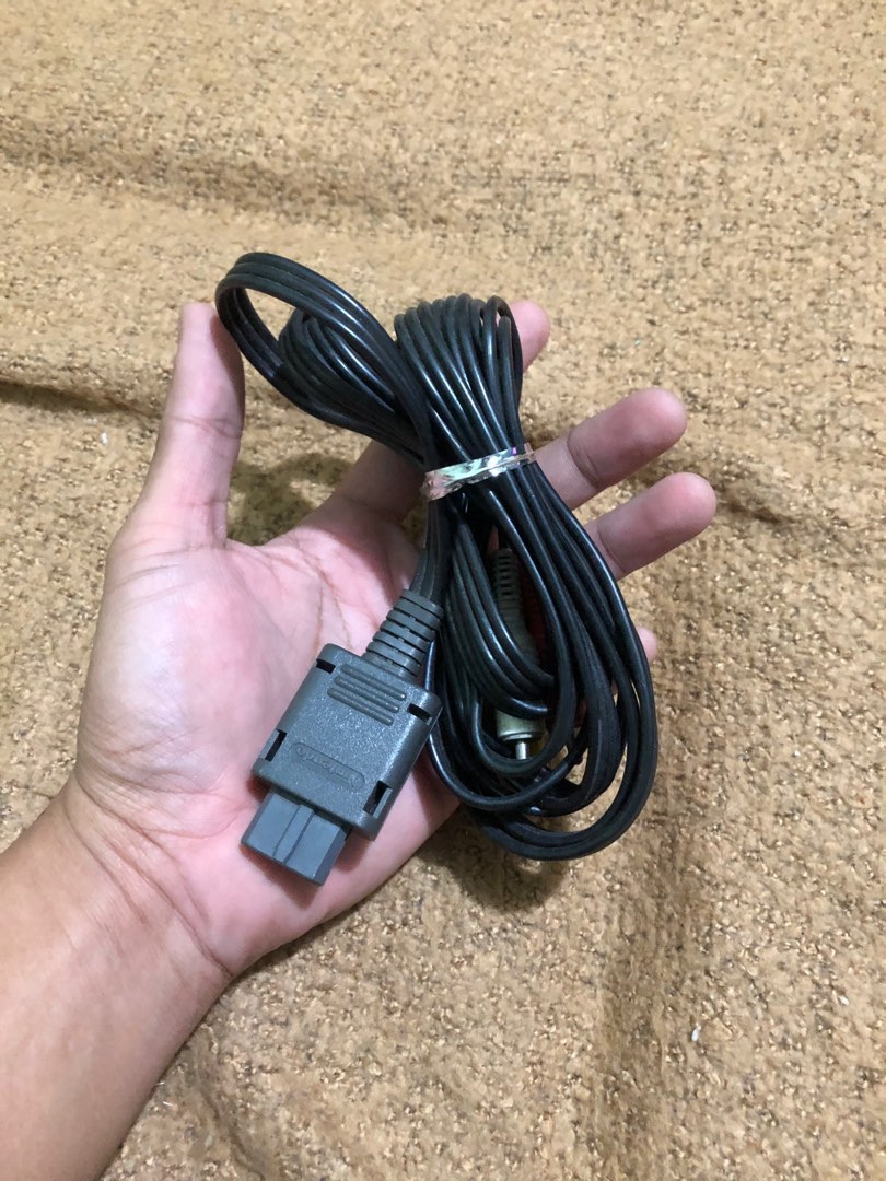 Nintendo av cable, Video Gaming, Gaming Accessories, Cables & Chargers on Carousell