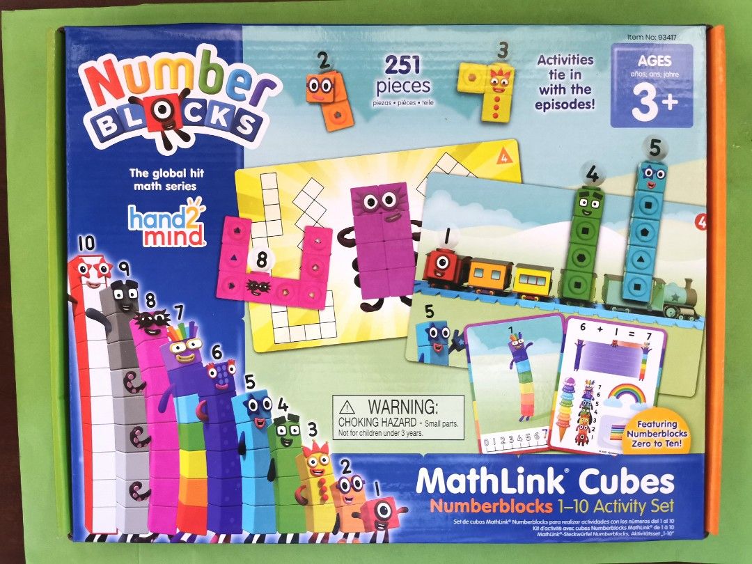 Numberblocks 1-10 Activity Set Hand2mind Mathlink cubes Learning blocks Linking cubes for kids ...