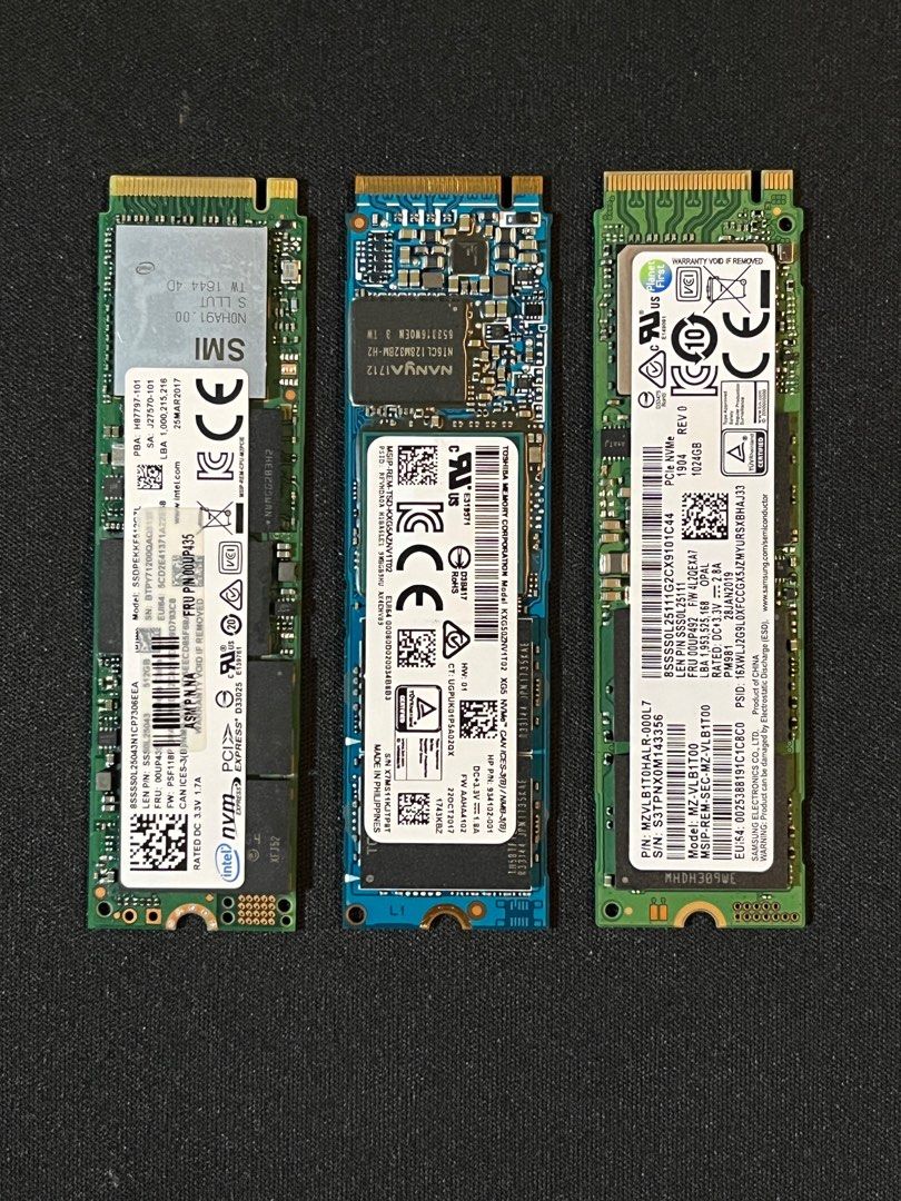 NVMe PCIe M.2 SSD 512GB / 1TB Storage Drive intel Samsung SanDisk ...