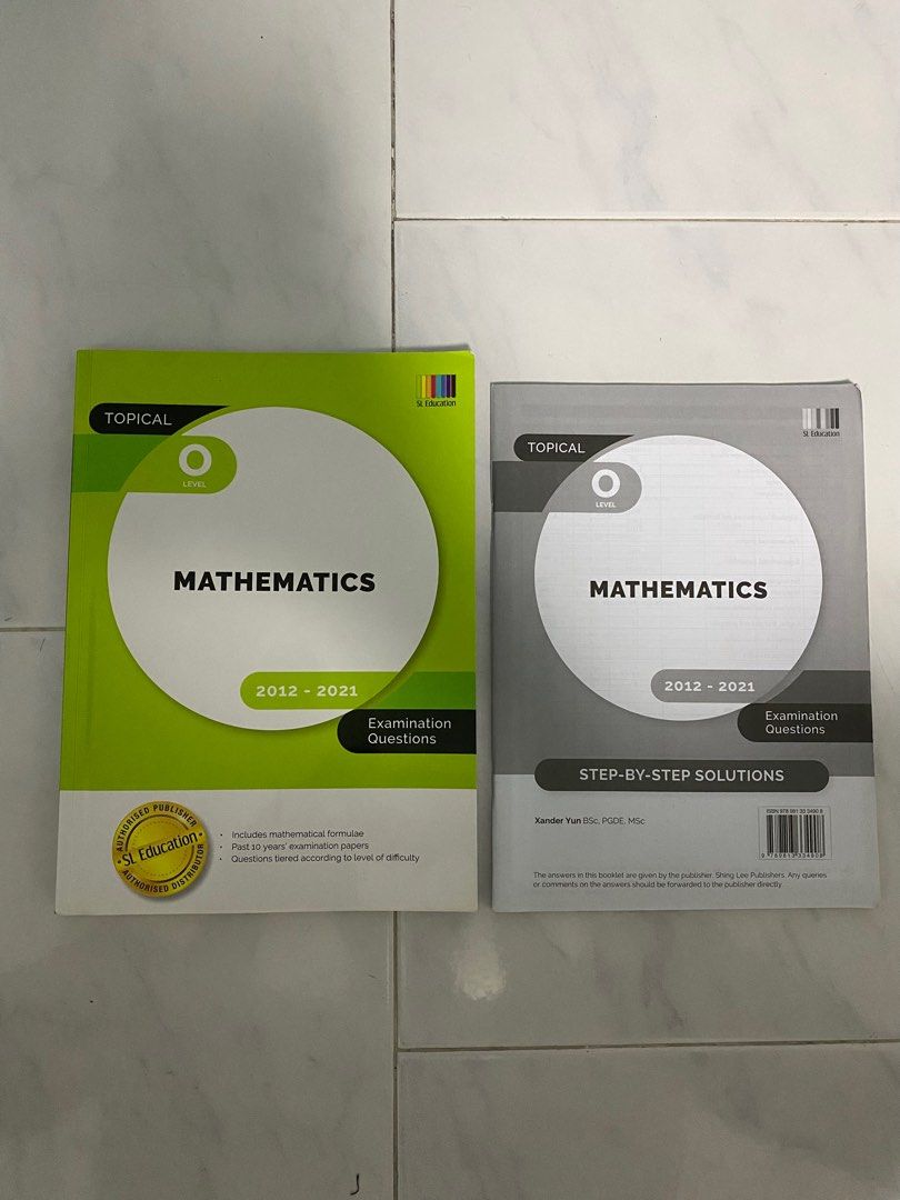 O level Mathematics Topical Examination Questions with Answers, Hobbies & Toys, Books ...