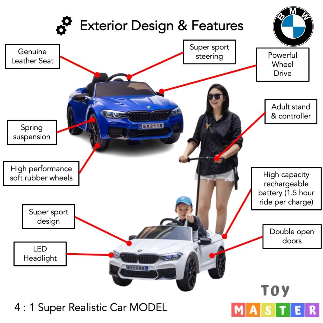 Official BMW M5 competition Sport Children Electric Ride Car Toy ...