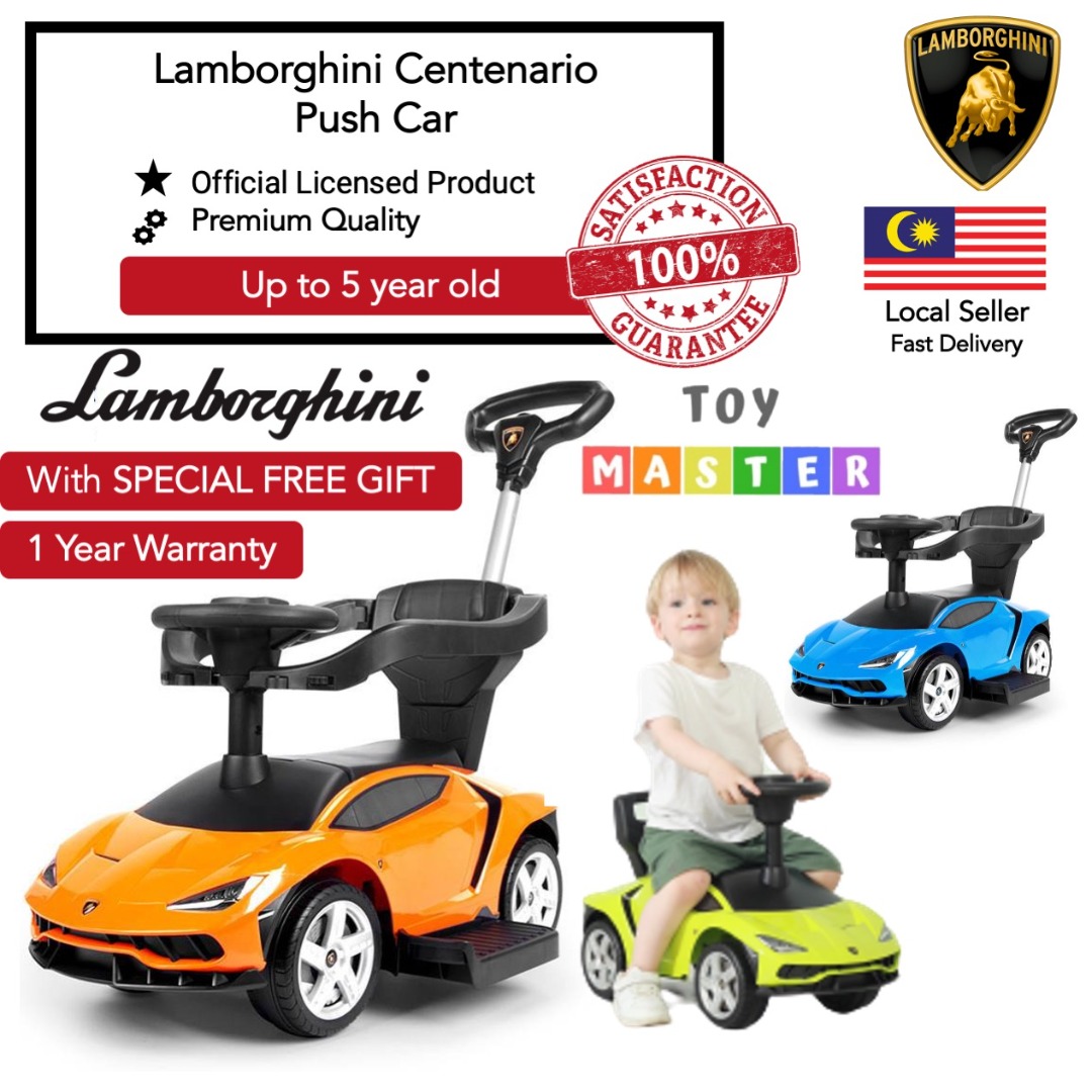 Official Toy Master Lamborghini Centenario Children / Kids Ride On Push ...