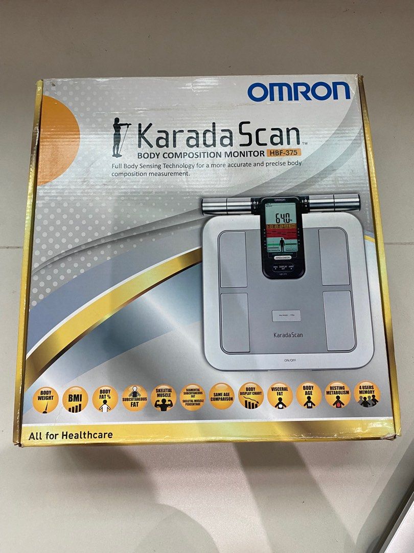 Omron Body Composition Monitor Body Weighing Scale, Health & Nutrition ...