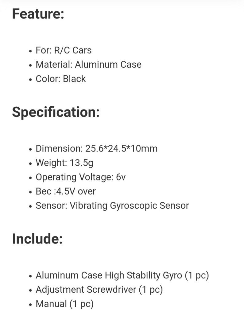 Onisiki rc car gyro, Hobbies & Toys, Toys & Games on Carousell