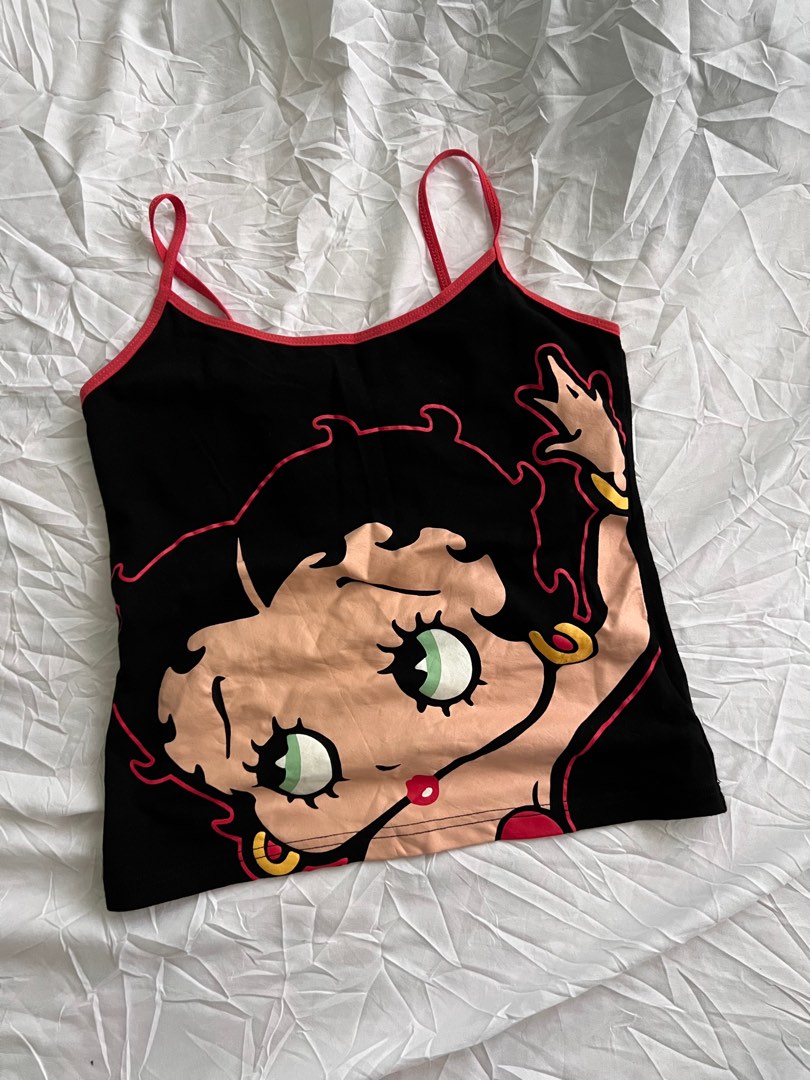 Authentic Y2K Betty Boop Shop crop top sando, Women's Fashion, Tops ...