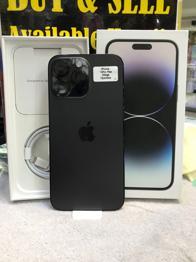 Original iPhone 14pro Max 256gb Openline complete package same serial ...
