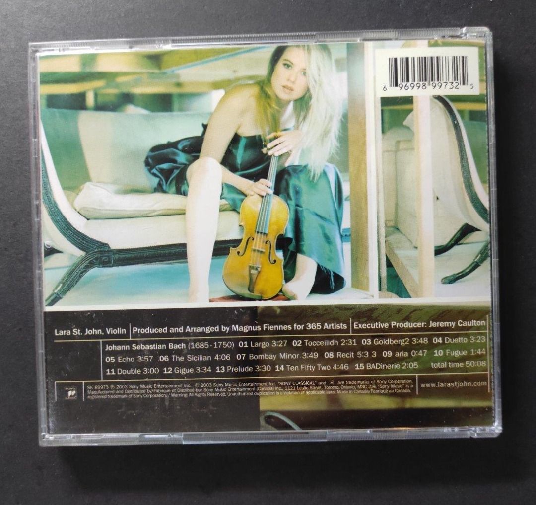 Original Well Used CD -- Lara St John -- Bach, Hobbies & Toys, Music ...