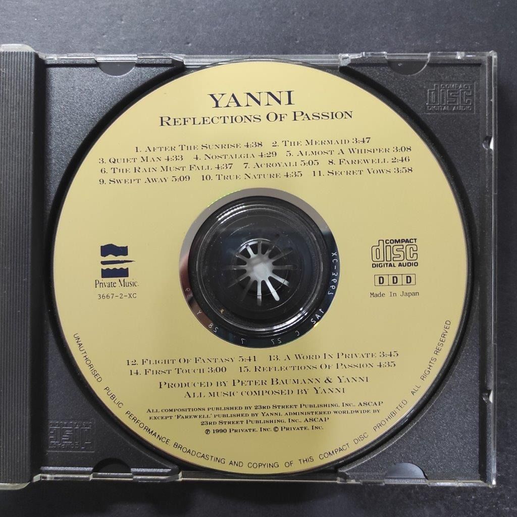 Original Well Used CD -- Yanni - Reflections Of Passion, Hobbies & Toys, Music & Media, CDs ...