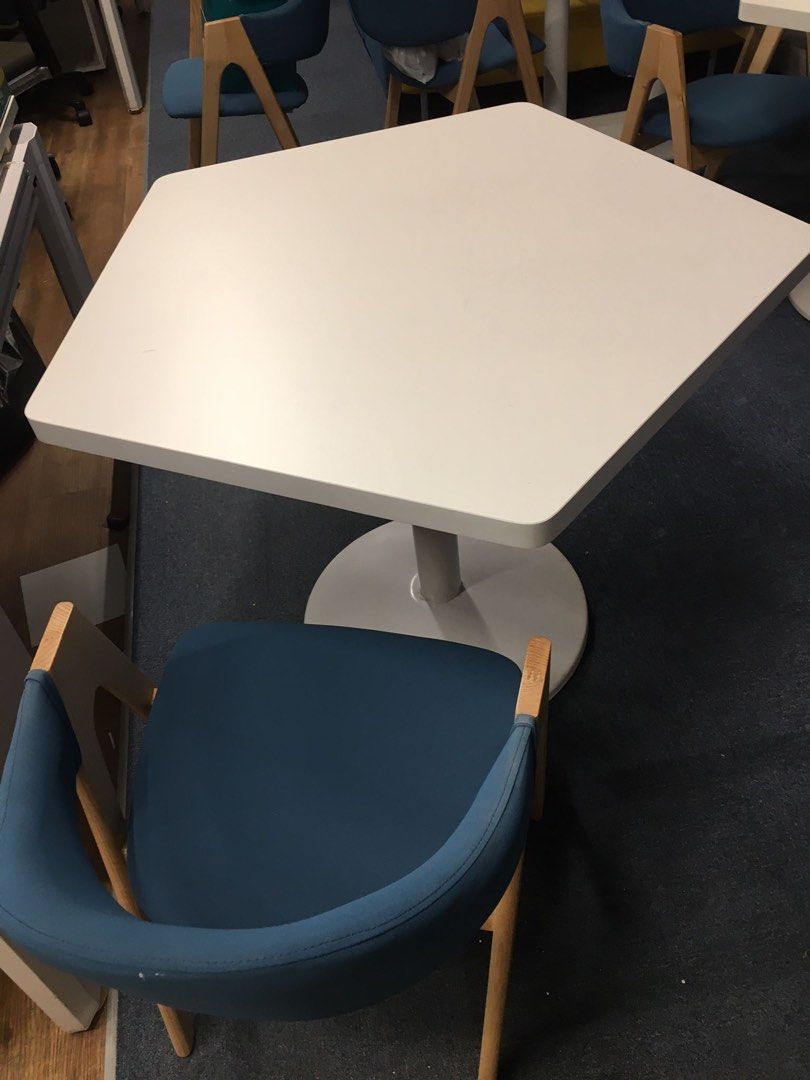 Pentagon Table - Meeting table with Chairs, Furniture & Home Living ...