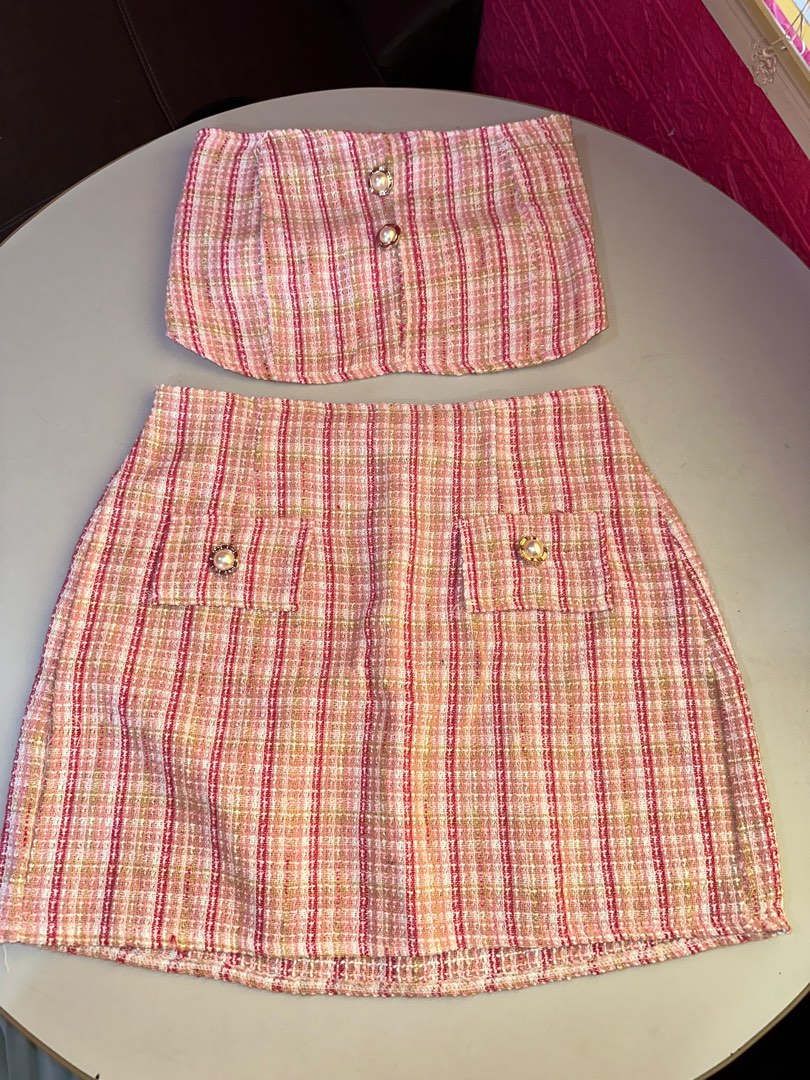 Pink TUBE COORDS, Women's Fashion, Dresses & Sets, Sets or Coordinates ...