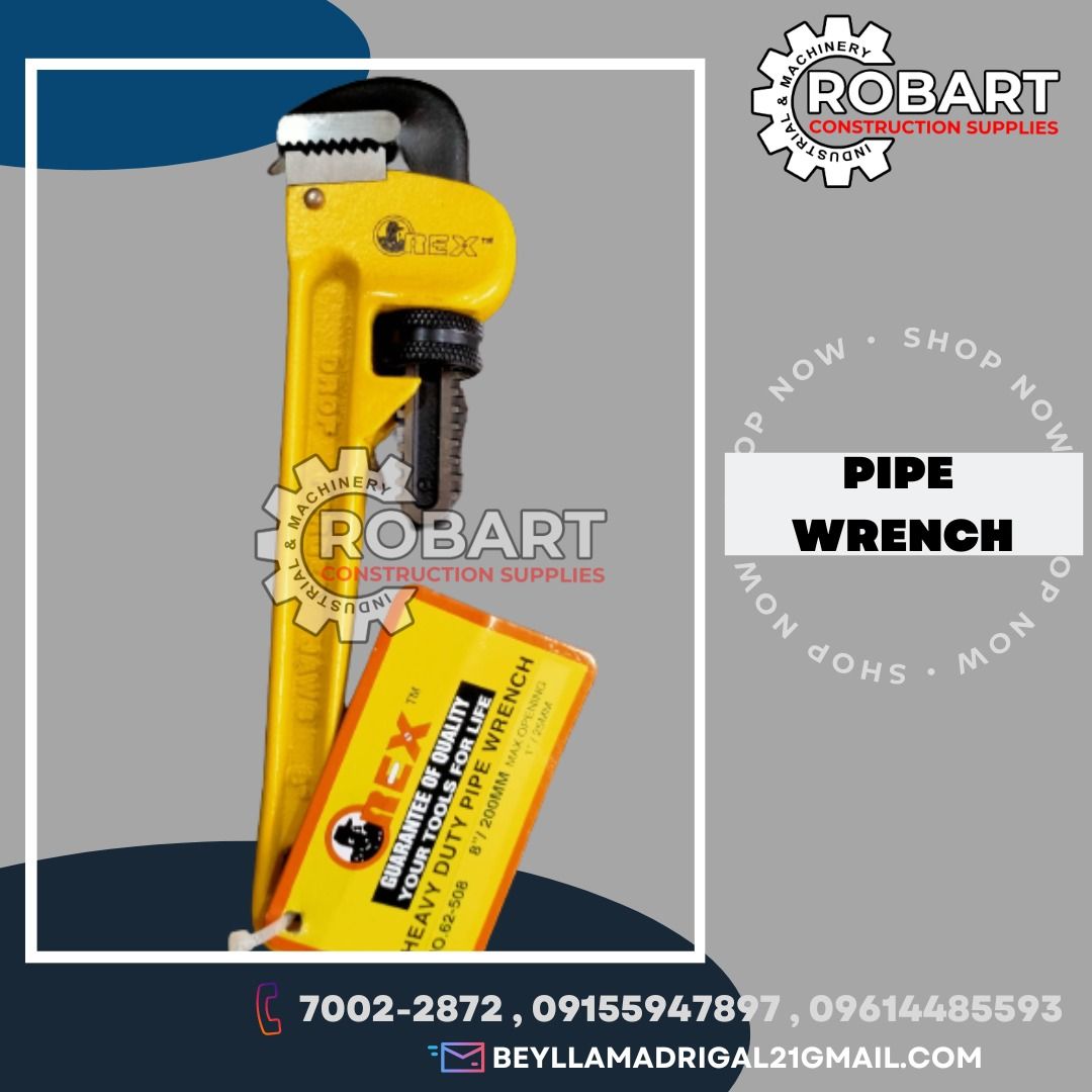 Pipe Wrench, Commercial & Industrial, Construction Tools & Equipment on ...