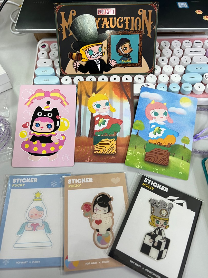 POP MART PUCKY MOLLY STICKER CARD, Hobbies & Toys, Stationery & Craft ...