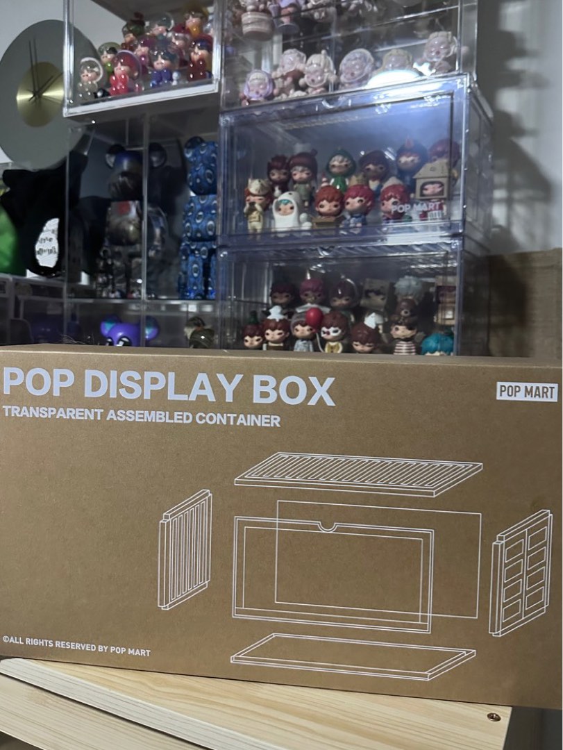 POPMART Display Box Transparent case, Hobbies & Toys, Toys & Games on ...