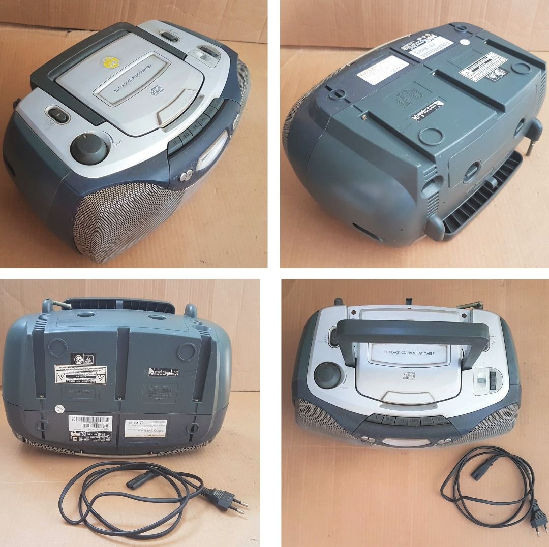 Portable Philips AZ1003 Sound Machine, Personal Audio System, Cassette ...