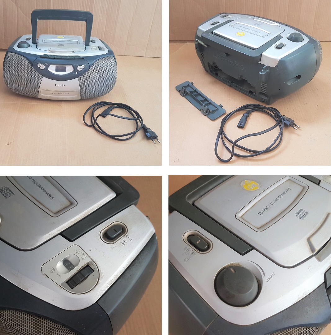 Portable Philips AZ1003 Sound Machine, Personal Audio System, Cassette ...