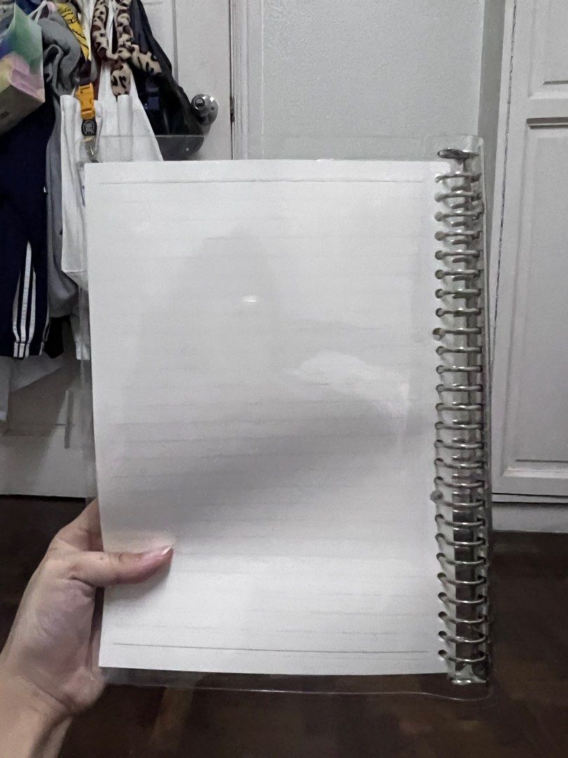 PVC SOFT CLEAR BINDER B5 WITH LINED PAPER, Hobbies & Toys, Stationary ...