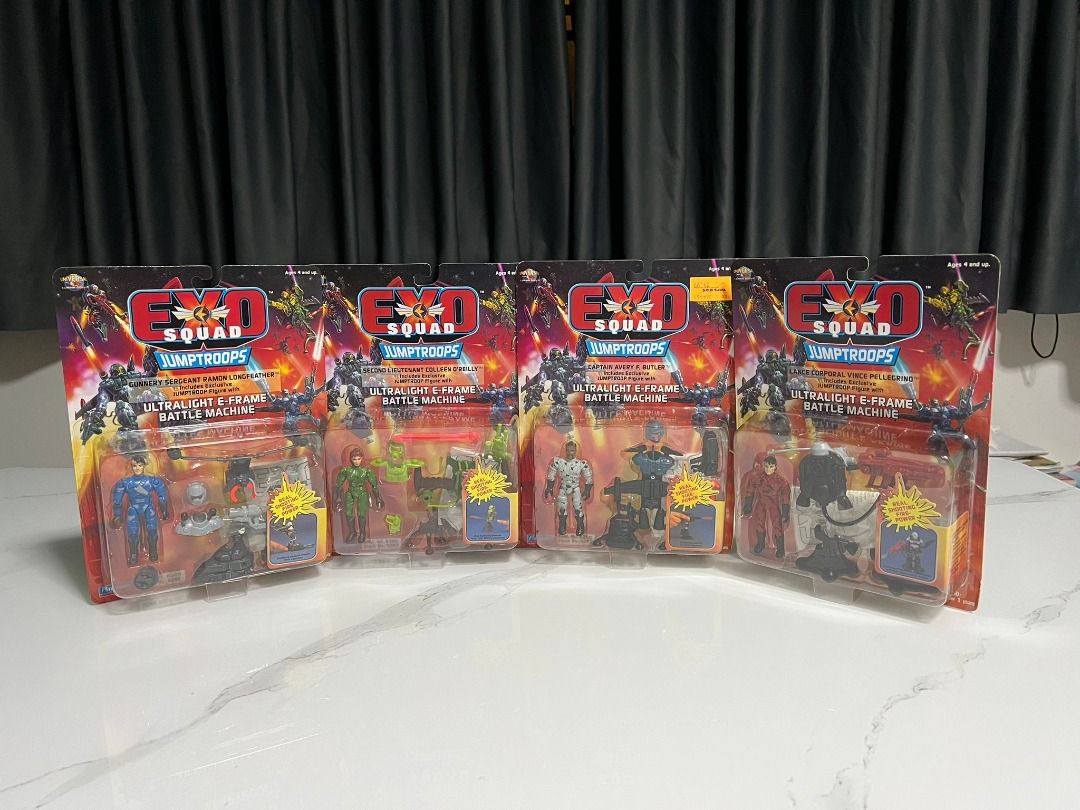 Rare EXO Squad Jump Troops Ultralight E-frame Battle Machine 4 sets ...