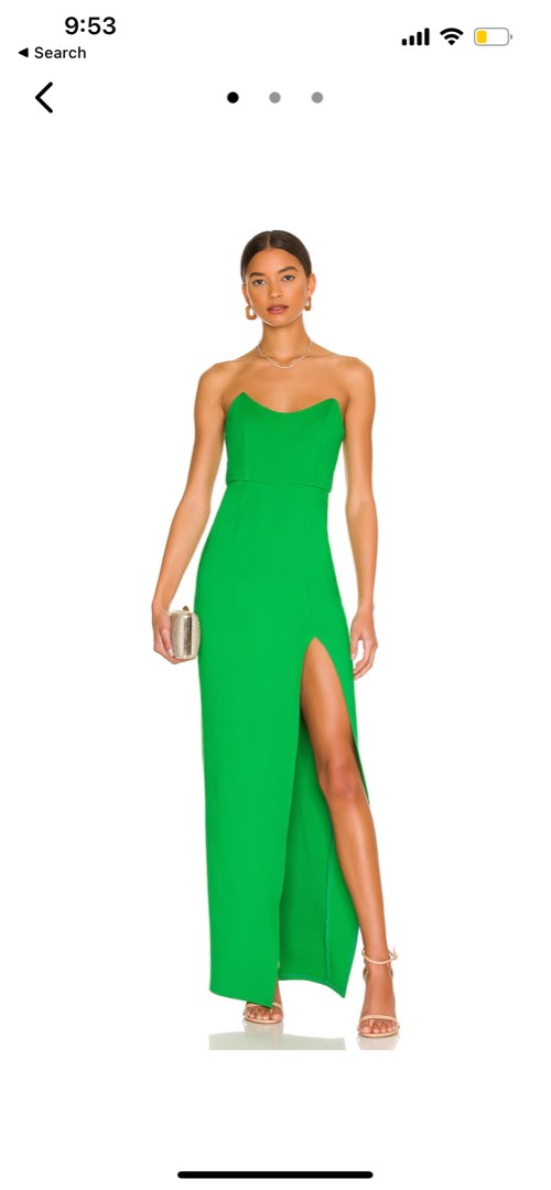 Revolve superdown maxi dress in green, Women's Fashion, Dresses & Sets ...