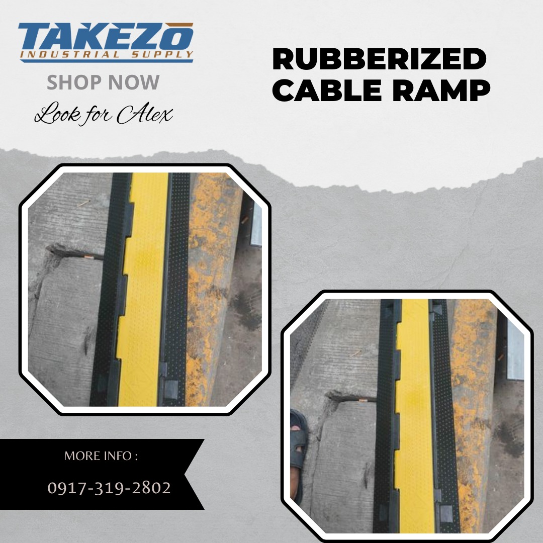 Rubberized cable ramp (Specs: 1m x 2 channel), Commercial & Industrial ...