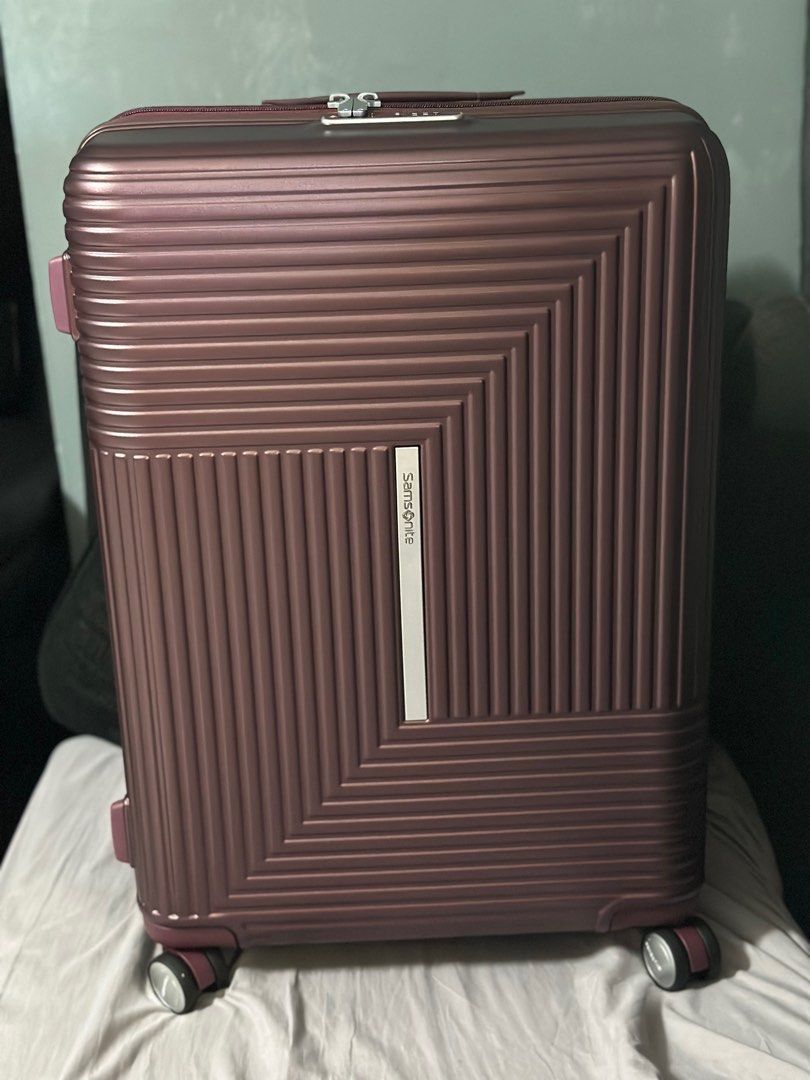 Samsonite Luggage 69/25 cm Spinner Matte Wine Red With built-in scales ...