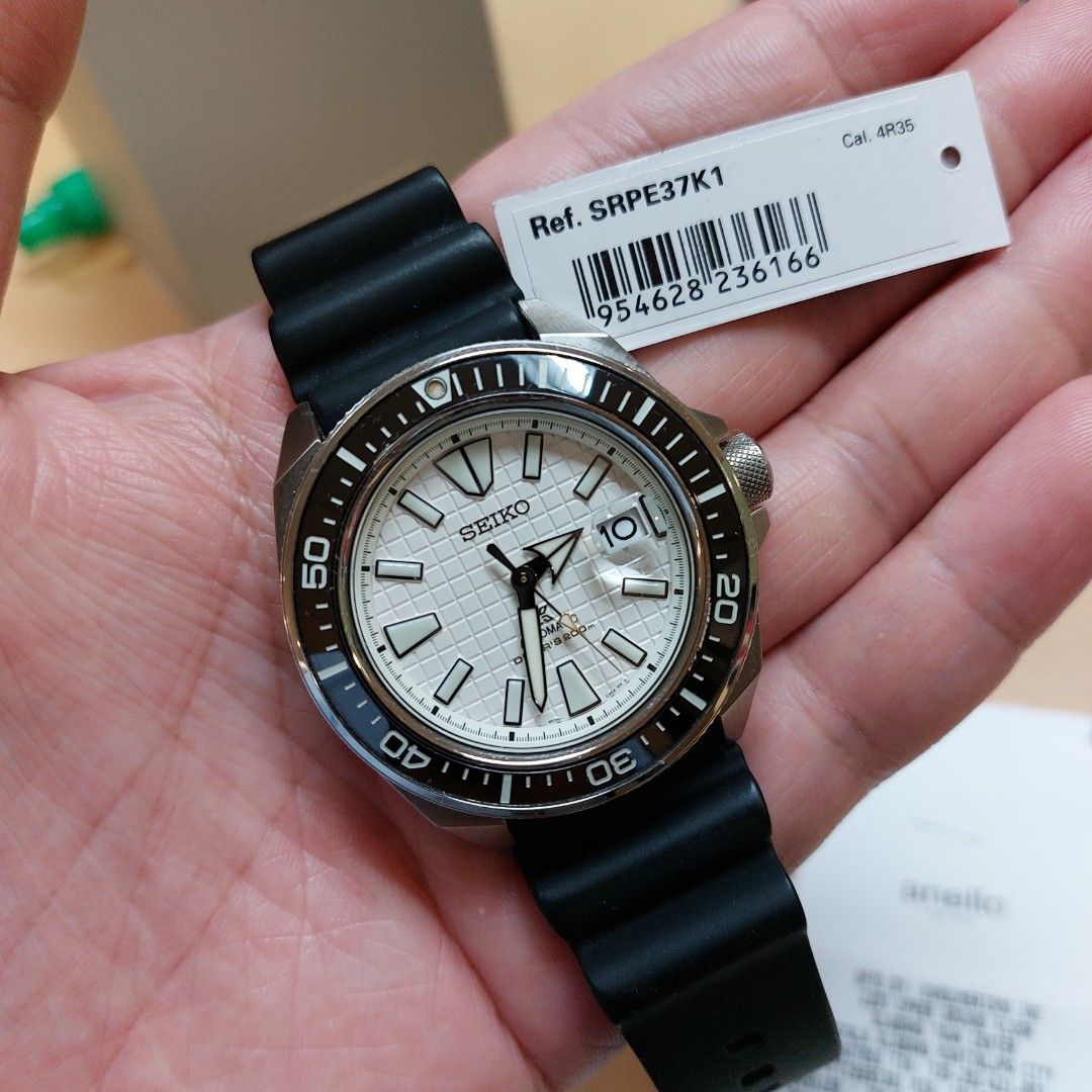 Seiko Prospex King Samurai White Dial SRPE37K1, Men's Fashion, Watches ...