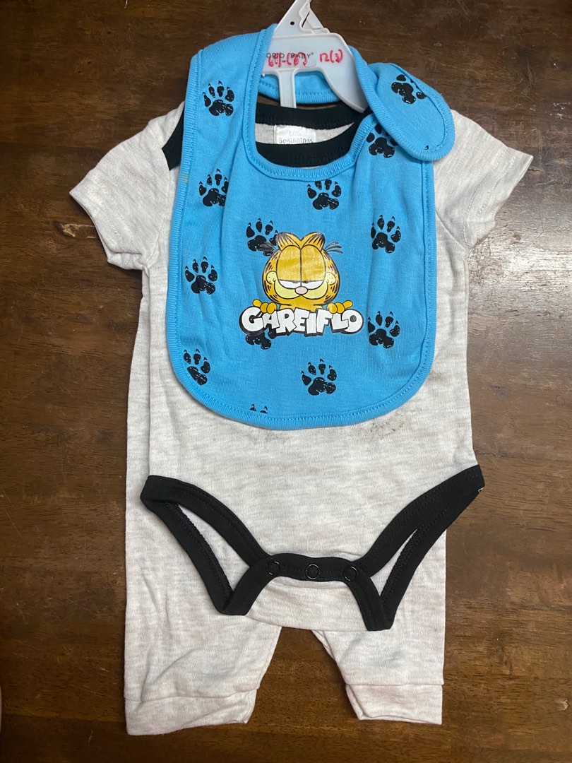 Set Baby Garfield 3 in 1, Babies & Kids, Babies & Kids Fashion on Carousell