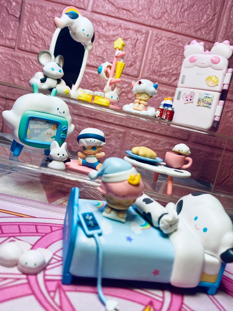 bundle: 4 pcs POP MART Dimoo Homebody Series, Hobbies & Toys, Toys ...