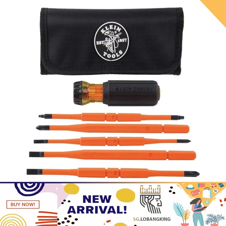 [sg stock] Klein Tools 32288 Insulated Screwdriver, 8-in-1 Screwdriver ...