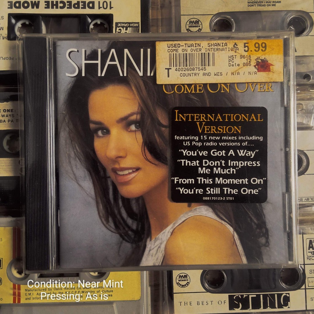 Shania Twain Come on Over CD Original CDs for Sale Pop Divas CD Shania ...