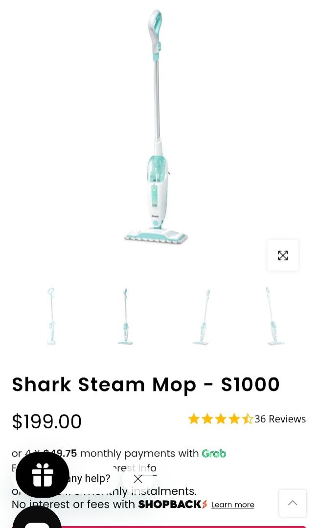 Shark Ninja Steam Mop, Furniture & Home Living, Cleaning & Homecare ...