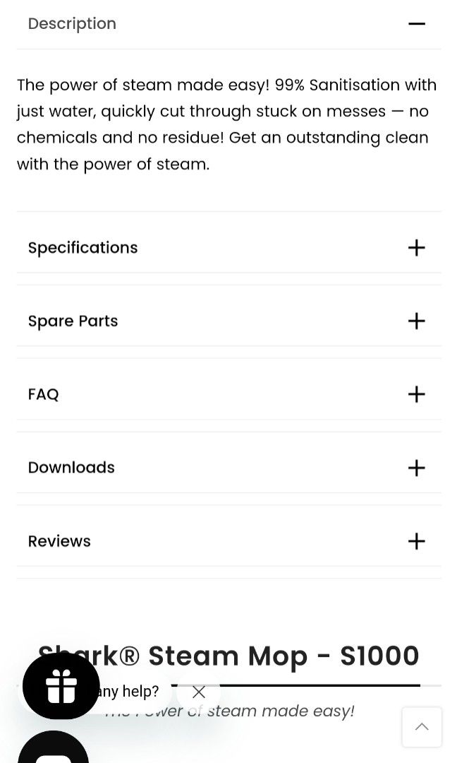 Shark Ninja Steam Mop, Furniture & Home Living, Cleaning & Homecare ...