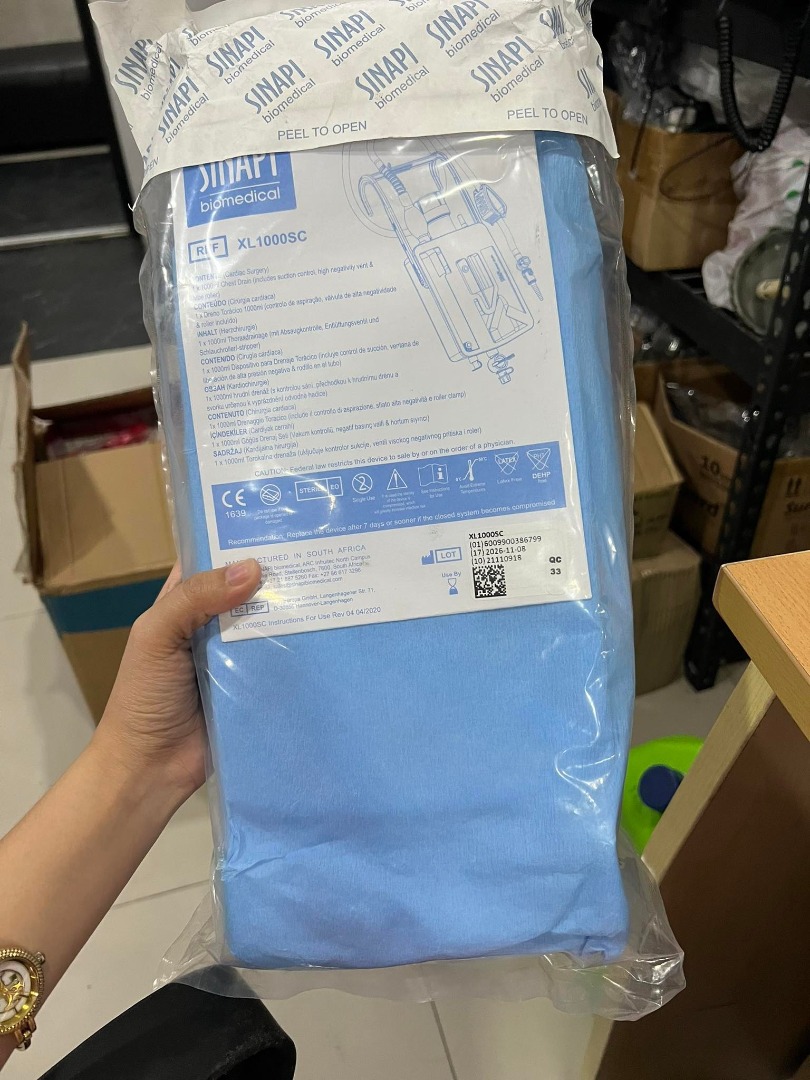 SINAPI CHEST DRAIN 1000ML, Health & Nutrition, Medical Supplies & Tools ...