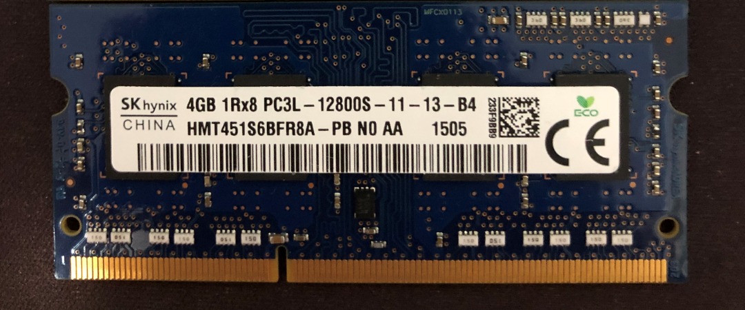 SK Hynix DDR3 RAM 1600MHz SODIMM PC3L, Computers & Tech, Parts ...