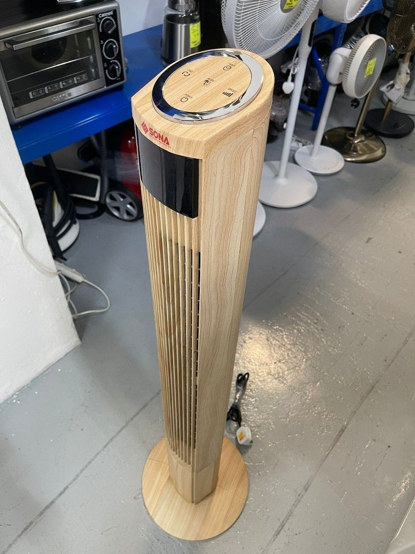 SONA REMOTE TOWER FAN WITH IONIZER FUNCTION (46 INCH) SFT1728 (WOOD ...