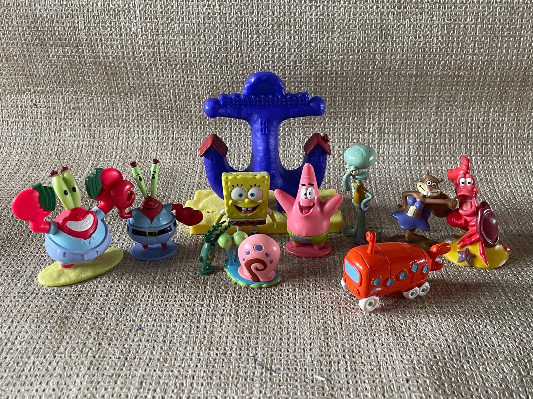 Spongebob Figures Set bundle, Hobbies & Toys, Toys & Games on Carousell
