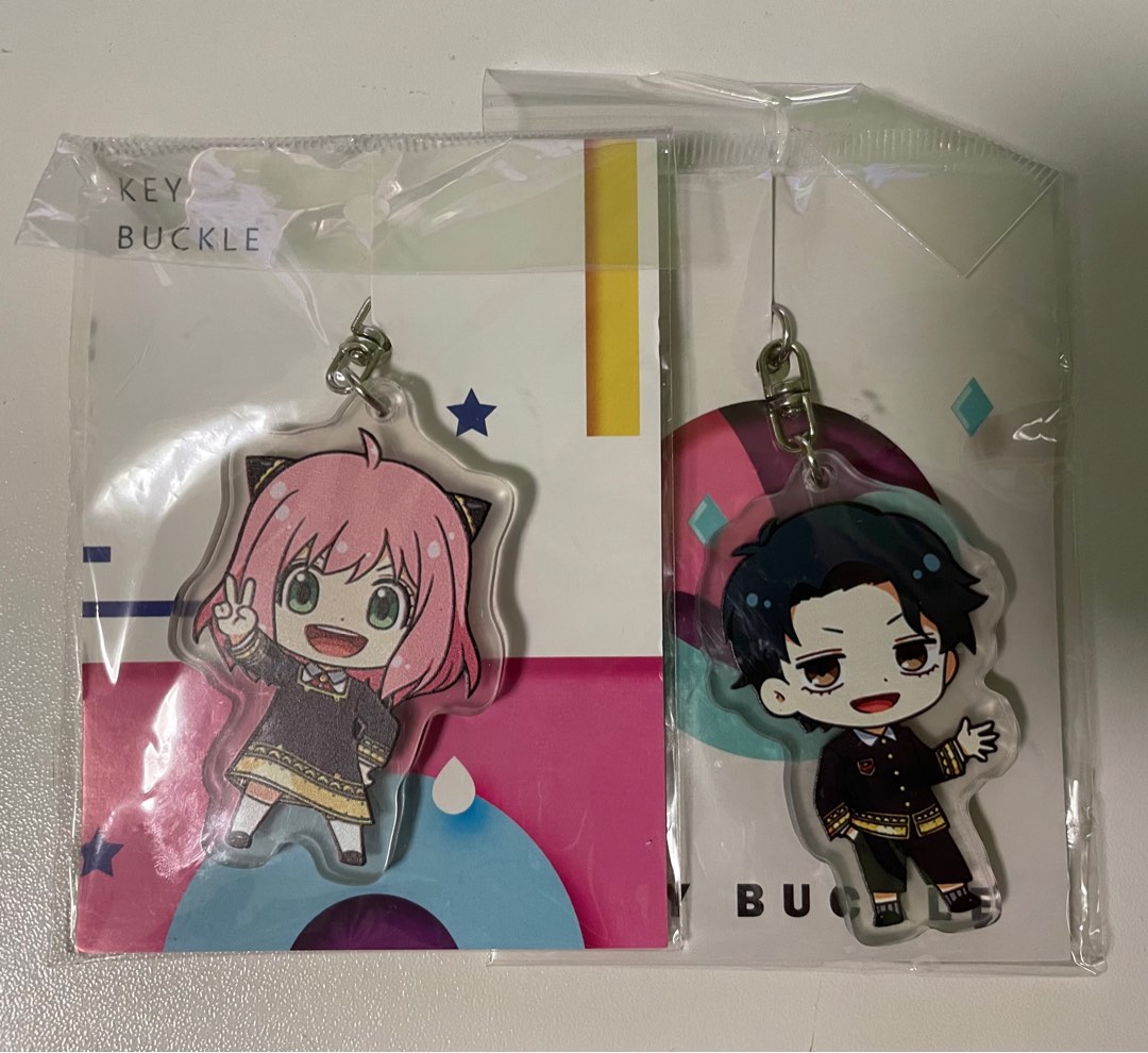 Spy x family Keychain Anya and Damien Set, Hobbies & Toys, Memorabilia ...