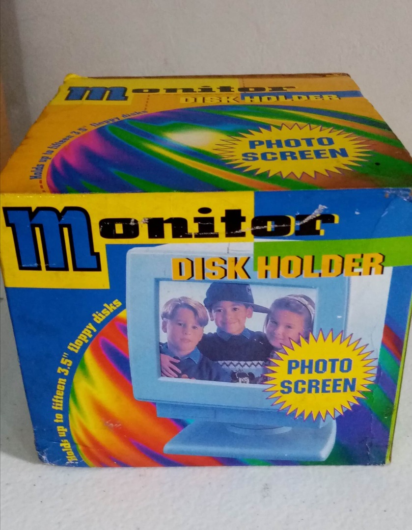 Super Rare Vintage CRT Monitor Style Diskette Case, Computers & Tech ...