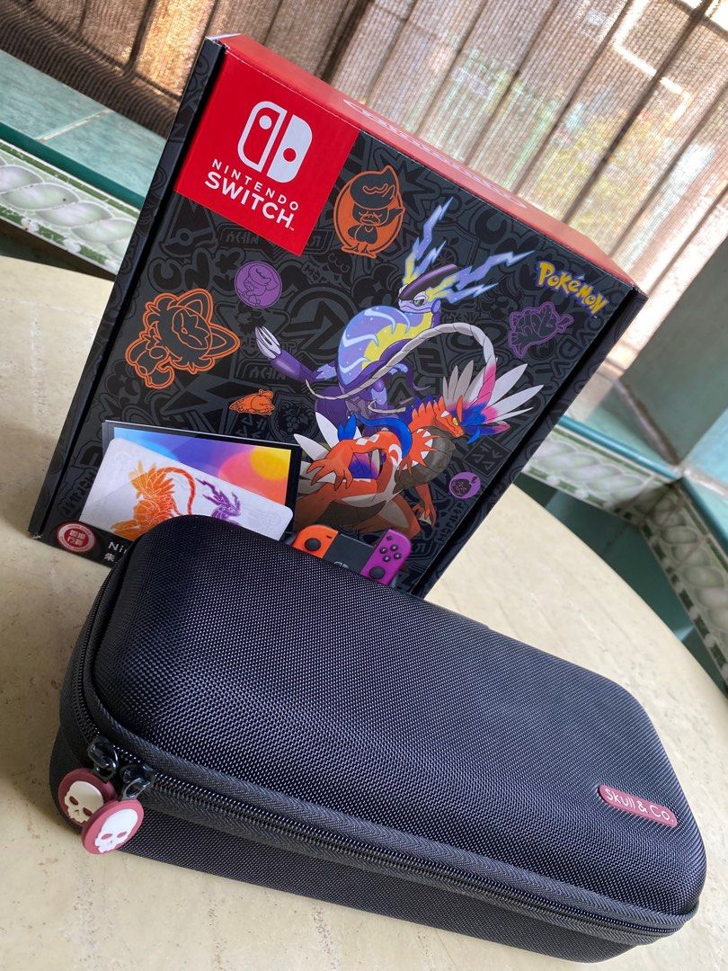 Switch OLED Scarlet and Violet edition, Video Gaming, Video Game ...