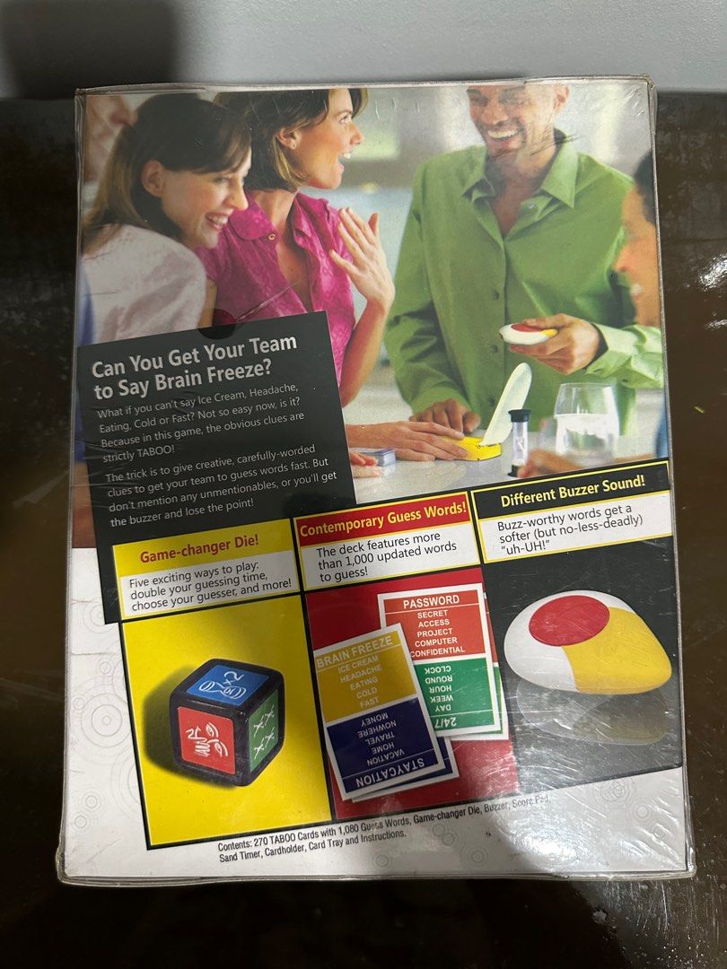 Taboo Card Guessing Game, Hobbies & Toys, Toys & Games on Carousell