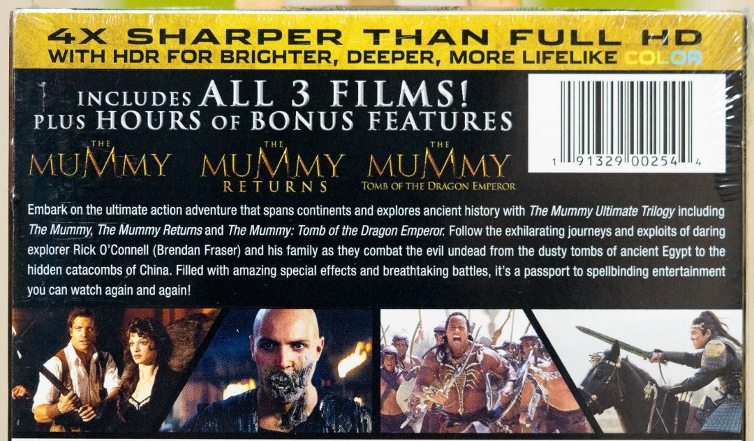 The Mummy Ultimate Trilogy 4k Blu-ray, Hobbies & Toys, Music & Media ...