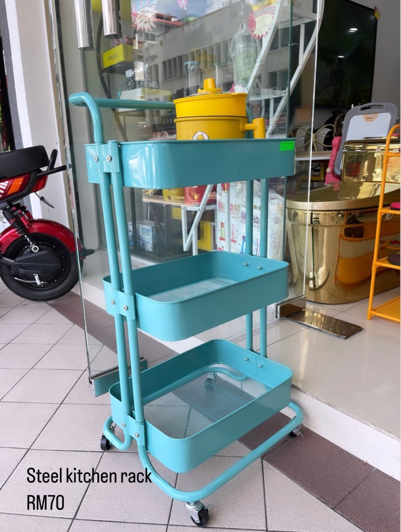 Tier kitchen Rack trolley, Furniture & Home Living, Home Improvement ...