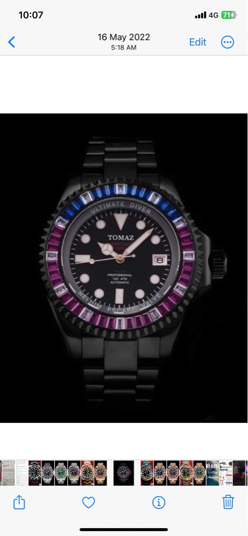 Tomaz diver watch, Luxury, Watches on Carousell
