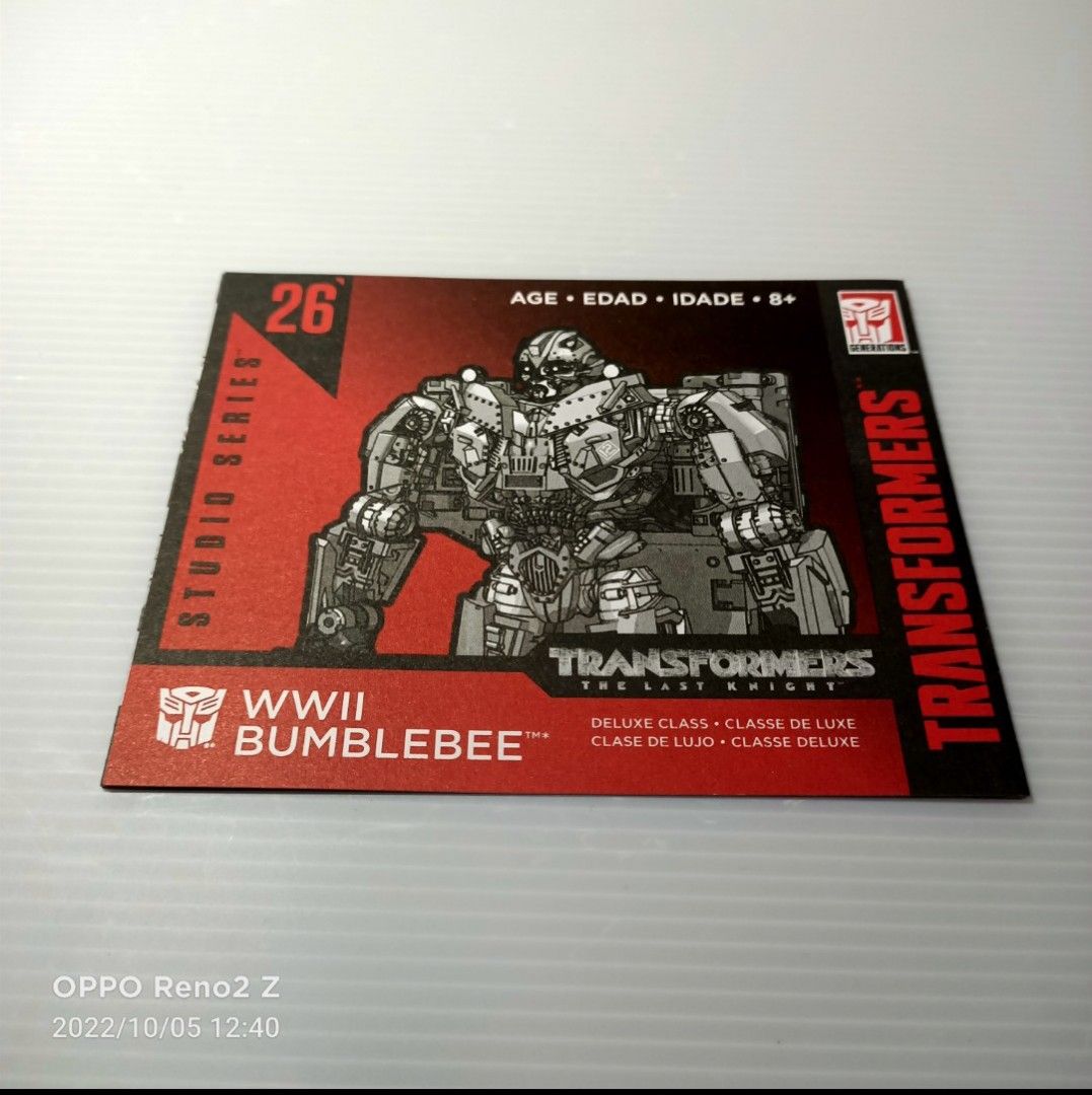 Transformer Hasbro BUMBLEBEE Studio series SS026 WW2 BUMBLEBEE, Hobbies ...