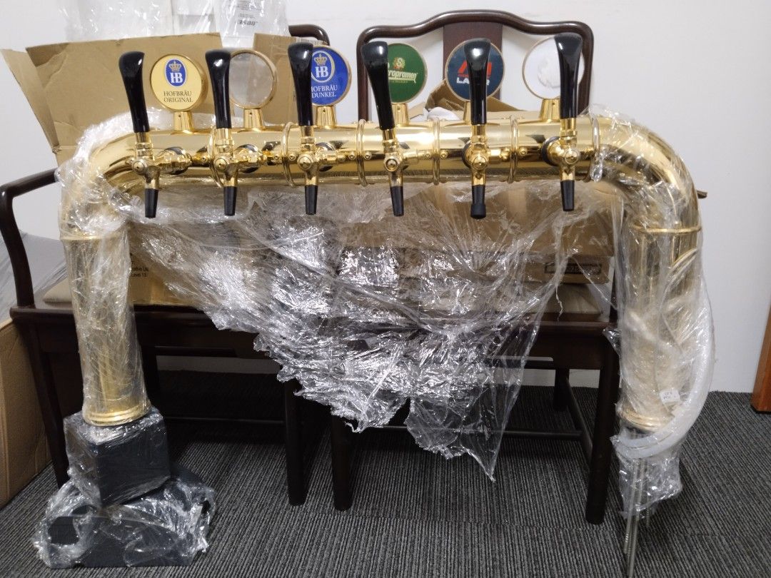 U Tower Stainless Steel 6 Tap Tower Beer Dispensing Equipment, TV ...